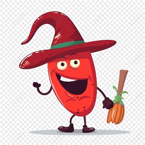 귀여운 할로윈 모자와 호박 만화 캐릭터 벡터클립 아트칠리 Png 일러스트 무료 다운로드 Lovepik