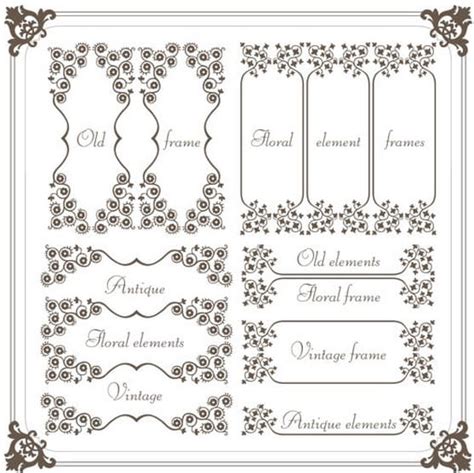 소용돌이 장식 프레임 Uidownload