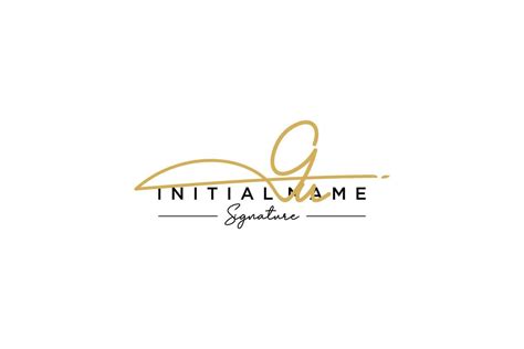 Initial GU Signature Logo Template Vector Hand Drawn Calligraphy Lettering Vector Illustration