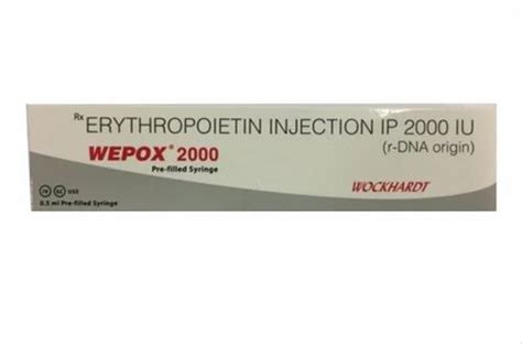 2000 IU Erythropoietin Injection IP At 1743 Piece Erythropoietin Injection In Ahmedabad ID