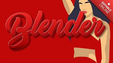 Blender Love Text Effect Generator