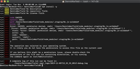Npm Install Npm Err It Is Likely You Do Not Have The Permissions To