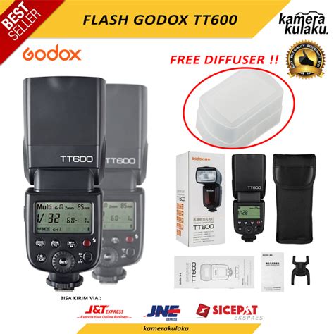 Jual Flash Godox Tt600 Camera Flash Universal Free Diffuser Shopee