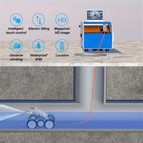 Cctv Sewer Inspect Endoscope Borescope Camera Drainage Pipeline Crawler Robot Sewer Pipe