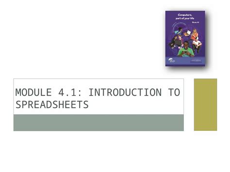Pptx Module 4 1 Introduction To Spreadsheets Dokumen Tips