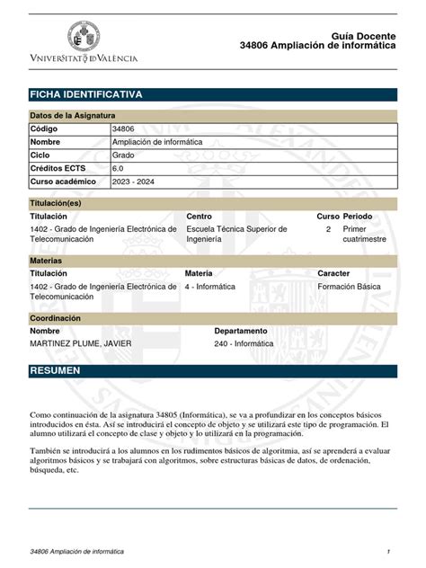 Guia Pdf Objeto Informática Algoritmos