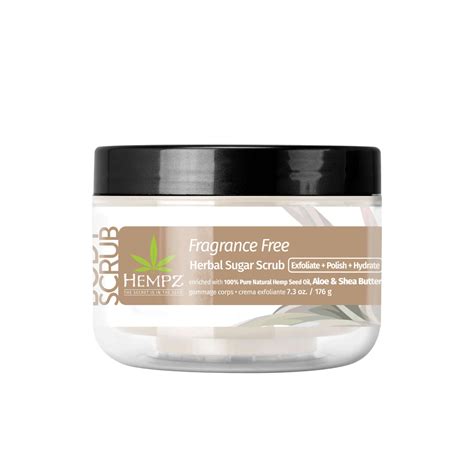 Hempz Fragrance Free Herbal Sugar Scrub 176g - Скраб для тела сахарный ...