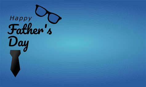 Happy Fathers Day Vector Illustration Simple Greeting Or Celebration