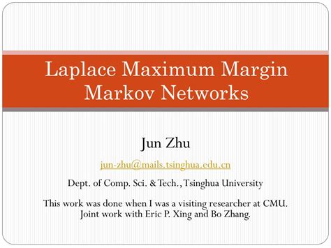 Ppt Laplace Maximum Margin Markov Networks Powerpoint Presentation