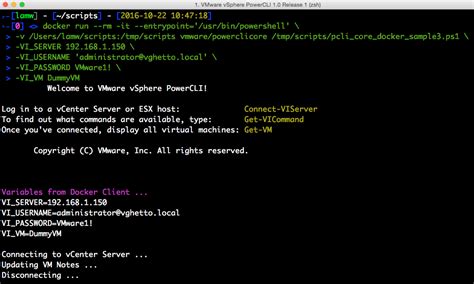5 Ways To A Run Powercli Script Using The Powercli Docker Container