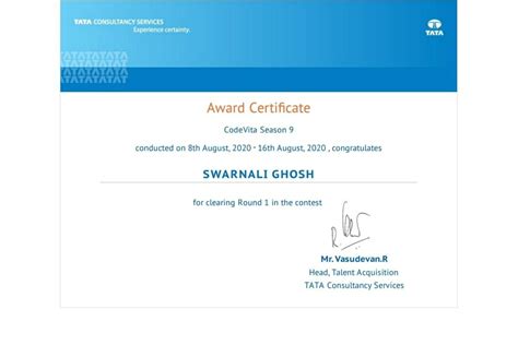 Swarnali Ghosh On Linkedin Codevita Tcs Coding 13 Comments