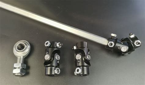 Mustang Ii Manual Rack 36 Steering Shaft Kit U Joints And Bearing Heim