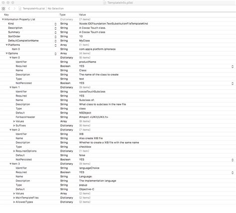 Xcode 自定义模板 笑忘书店