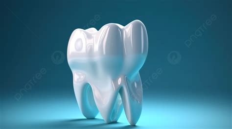 파란색 배경에 채우는 치아 치과 검사 치아의 파란색 배경 개념에 그림자가 있는 3d 현실적인 건강한 치아 고화질 사진 사진