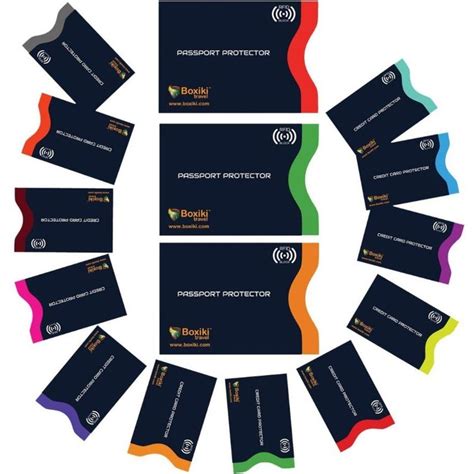 Rfid Blocking Sleeves Set Of 15 With Color Coding Identity Theft Prevention Rfid Blocking