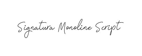 Signatura Monoline Script Font Dafont Style
