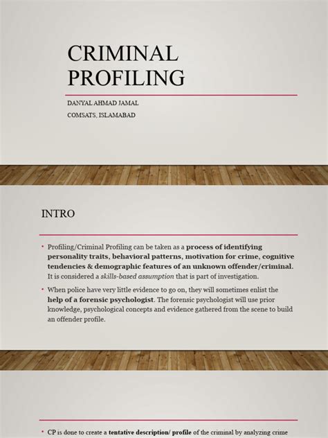 Criminal Profiling In Forensic Psychology Pdf Offender Profiling Serial Killer