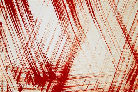 페인트의 빨간색 줄무늬 흰색 배경입니다 공간을 클로즈업복사 갈색에 대한 스톡 사진 및 기타 이미지 갈색 거친 널판지 Istock