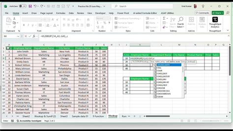 Part 310 Lets Do Vlookup Function Practice With 2 Different Examples Youtube