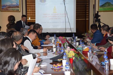 “БНМАУ ЫН ҮЕИЙН БУДДЫН ШАШИН СҮМ ХИЙДИЙН АСУУДЛААР ХЭЛЭЛЦЛЭЭ Монгол Улсын Шинжлэх Ухааны Академи