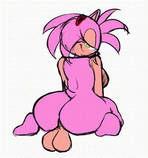 Rule 34 1girls 2d 2d Animation Amy Rose Animated Ass Back View Balls