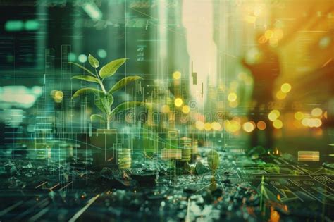 Illustrating Financial Progress And Economic Development With Investment Visuals Stock