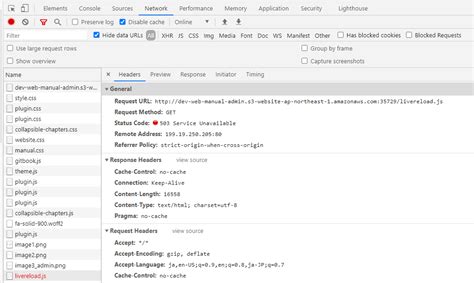 Livereload Fails On S3 Web Hosting · Issue 190 · Honkithonkit · Github