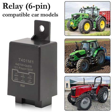 12v 21w 6 Pin Flasher Relay Tractor Indicator Relay 335200160 54229002