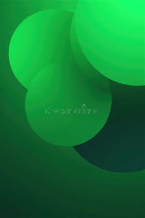 Abstract Green Gradient Circles Dynamic Overlap Gradient Backdrop Stock Illustration