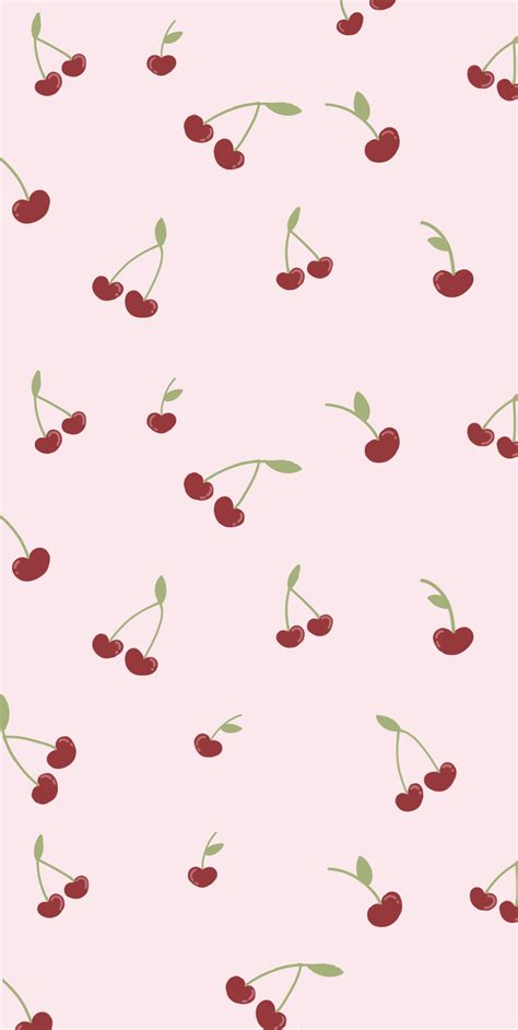 Cute Cherry Wallpaper Floral Wallpaper Iphone Simple Phone Wallpapers Cute Simple Wallpapers