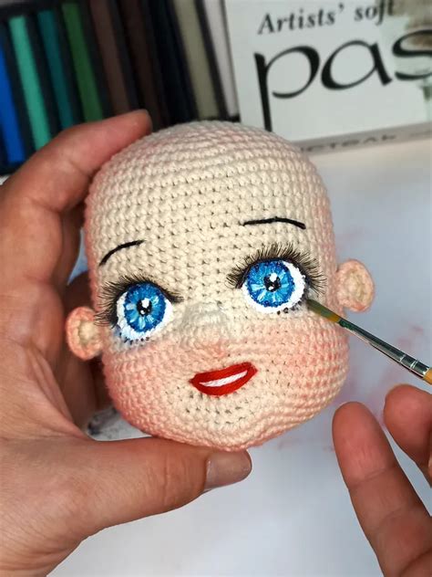 Doll Face Pattern Amigurumi Doll Eyes Pattern Pdf In English Crochet Doll Face 4 50 Buy