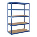 4x Storalex Vrs Industrial Shelving Units 2130mm High 200280kg Blue