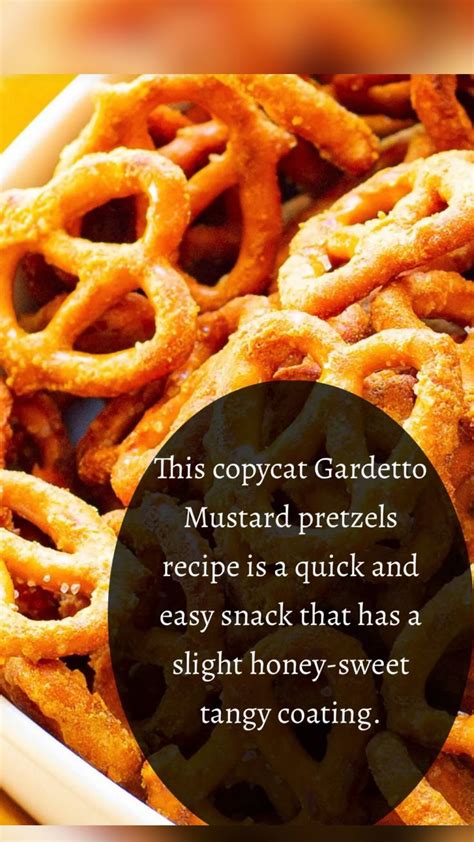 Copycat Gardetto Mustard Pretzels Recipe Seasoned Crackers Homemade