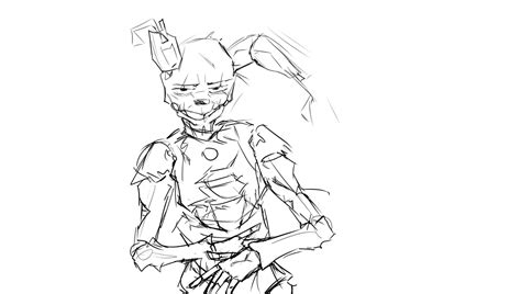 Silly Drawing Of Springtrap Five Nights At Freddys Amino