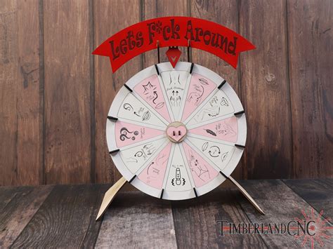 Sexy Fun Wheel Foreplay Spinner Wheel Of Foreplay Laser Cut File SVG Etsy