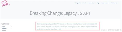 Vue3项目一直提示sass警告，the Legacy Js Api Is Deprecated And Will Be Removed In