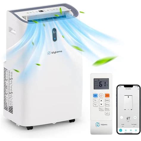 14 000 Btu Portable Air Conditioner Cools 750 Sq Ft With With
