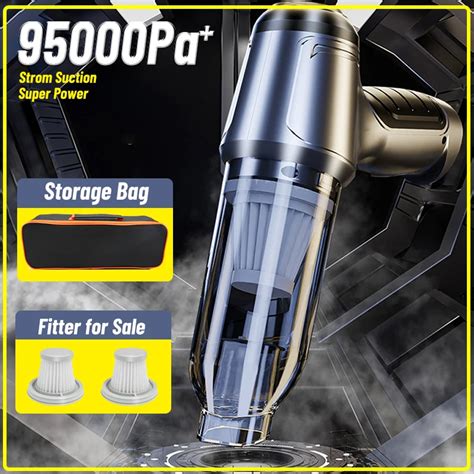 차량용 무선 진공 청소기 습식 건식 휴대용 자동 진공 가전 가정 및 자동차 이중 사용 진공 청소기 95000pa Aliexpress