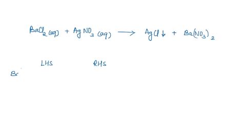 Solved Barium Chloride Reacts With Aluminum Chloride And Forms A Precipitate Of Barium Sulfate
