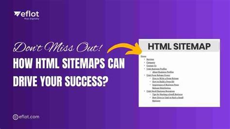 Why Your Business Needs An Html Sitemap For Success Eflot