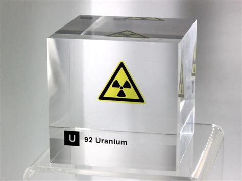 Acrylic Element Cube Uranium 50mm