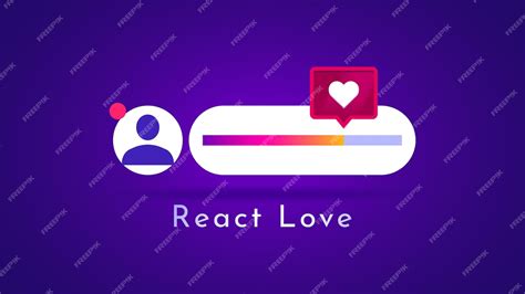 Premium Vector React Love Feedback Symbol Design Element Template