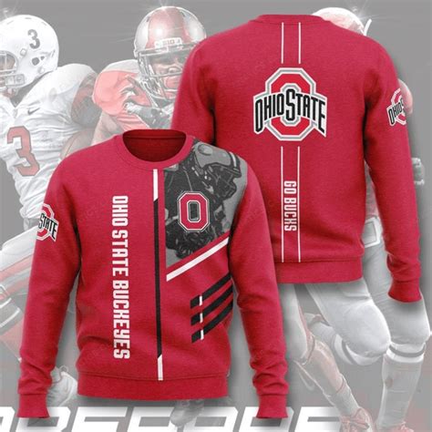 Ohio State Buckeyes Red Sweatshirt 3d Printed Dadturtle