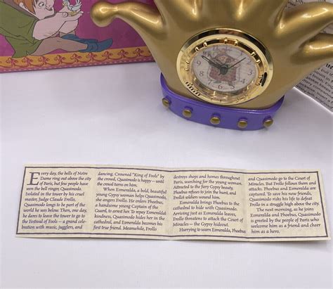 Nos Disneys The Hunchback Of Notre Dame Crown Shaped Bulova Alarm