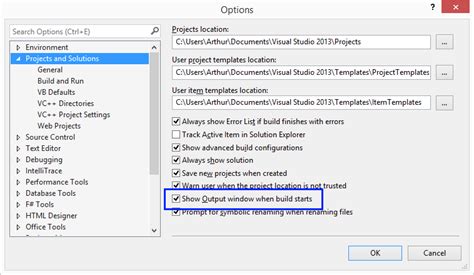 Msbuild Options Output 30