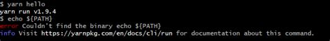 Couldn T Find The Binary Issue 6048 Yarnpkg Yarn GitHub