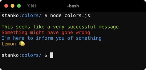 Simple Colorful Logging In Nodejs · Muffin Man