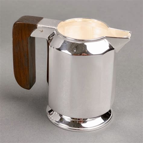 1930 Jean E Puiforcat And Saks Service à Thé Et à Café Moderniste En