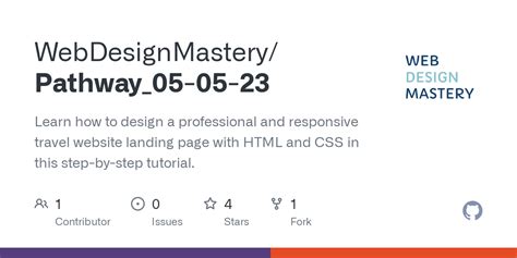 Github Webdesignmastery Pathway Learn How To Design A Professional And Responsive