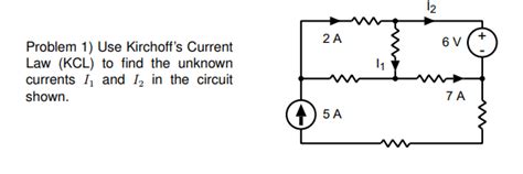 solved use kirchoff s current law kcl to find the unknown